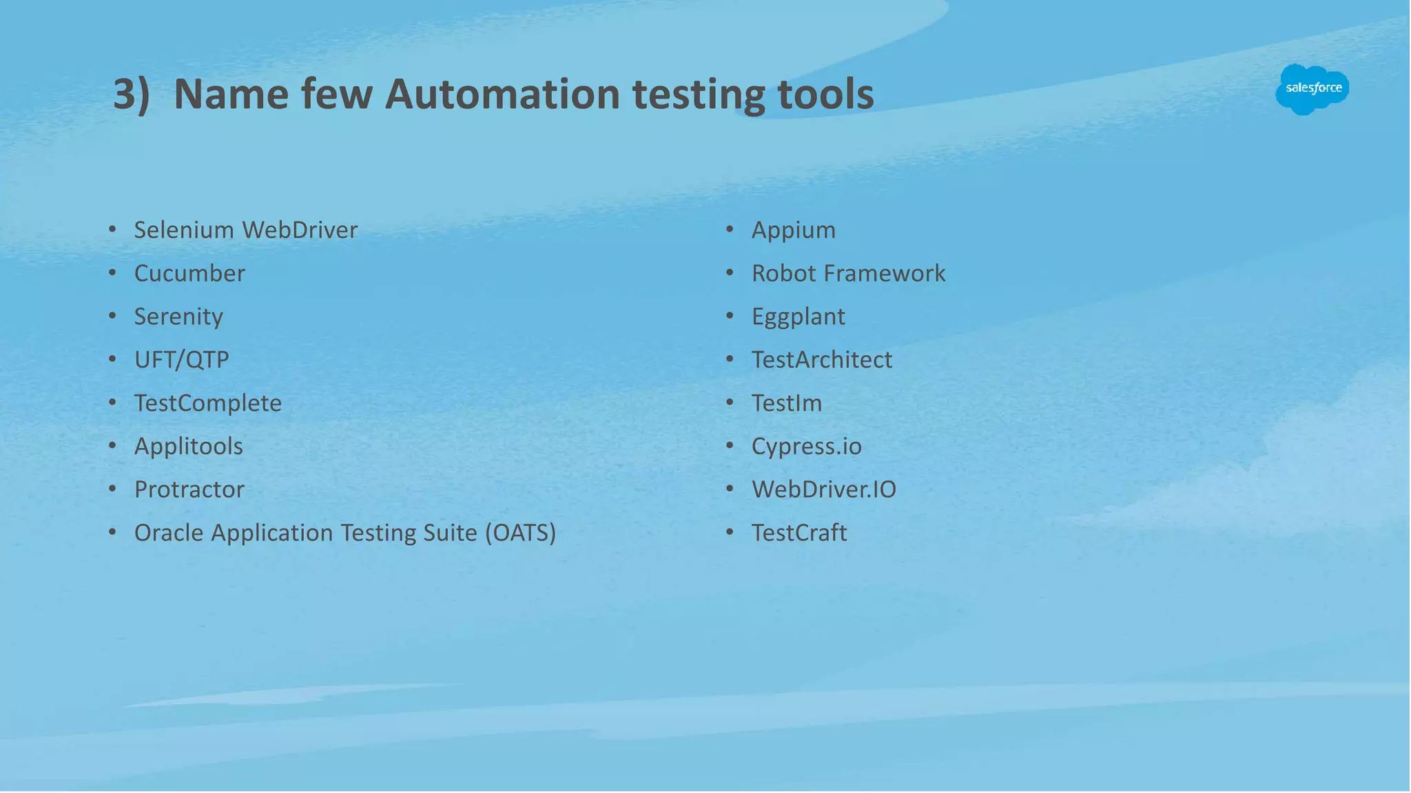 Qa Mockup Interview For Automation Testing Pptx Resume Writing And Advice Job Search