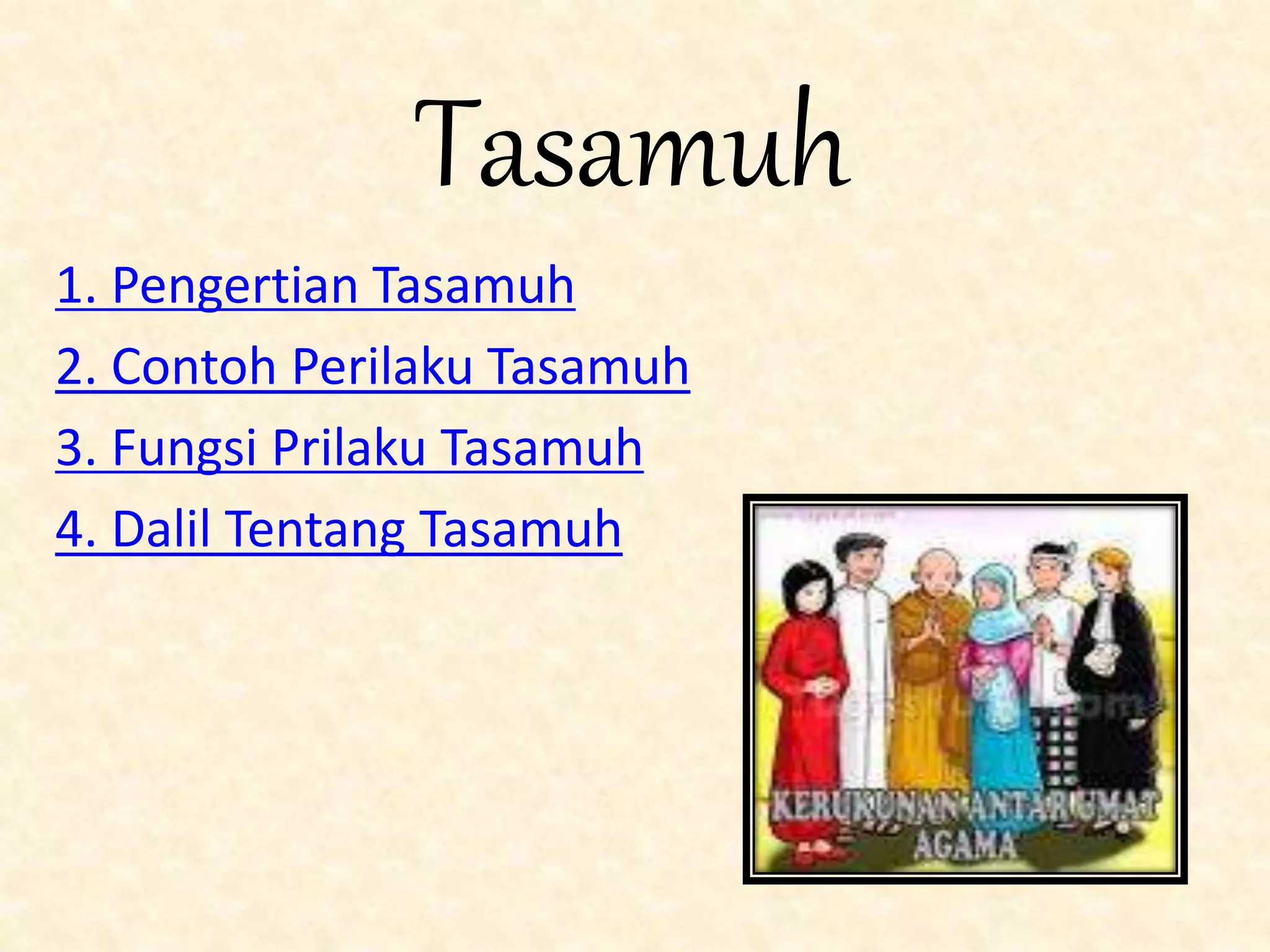 Qana’ah dan tasamuh | PPTX