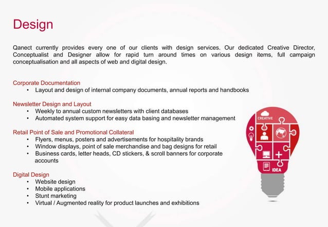 Qanect Credentials Presentation 2014 | PDF