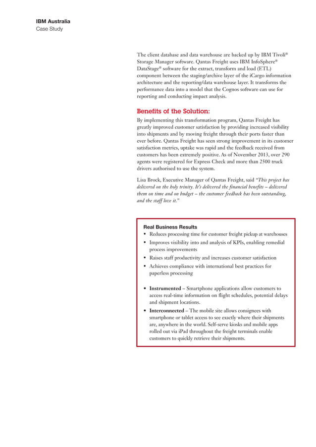 Qantas freight case_study_final | PDF