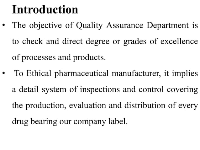 Quality assurance pharmaceutical analysis | PPTX