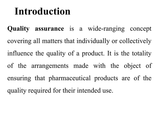 Quality assurance pharmaceutical analysis | PPTX