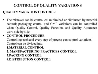 Quality assurance pharmaceutical analysis | PPTX