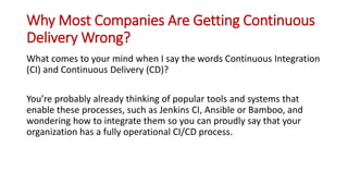 Build your QA Pipeline using Serenity , Selenium WebDriver , Rest Assured and Jenkins Pipeline | PPT