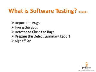 Quality Assurance and Software Testing | PPTX