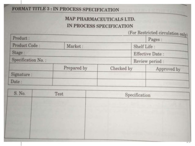 Documentation in pharmaceutical industry
