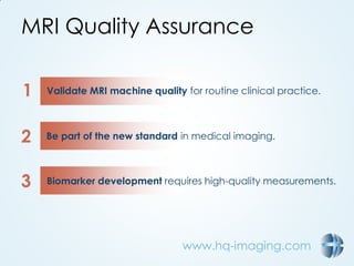 MRI Quality Assurance | PDF