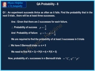 Probability QA 8 | PPT