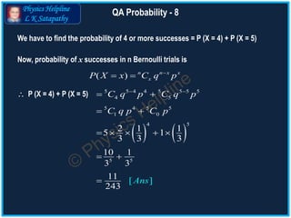 Probability QA 8 | PPT