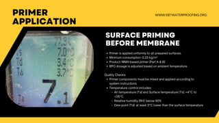 Quality Assurance Procedure – KBT Waterproofing Type 5 Membrane | PDF