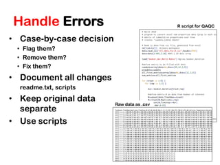 ESA Ignite talk on quality control for data | PPT