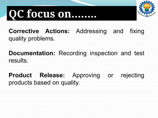 Quality Control and Quality Assurance in Pharmaceutical Industry | PPTX | Pharmaceutical ...