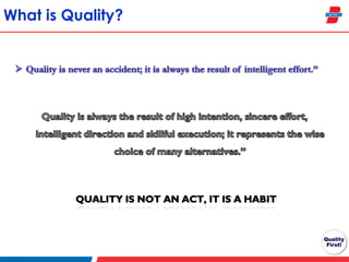 Quality Assurance and Quality Control - Areas of Improvement | PDF