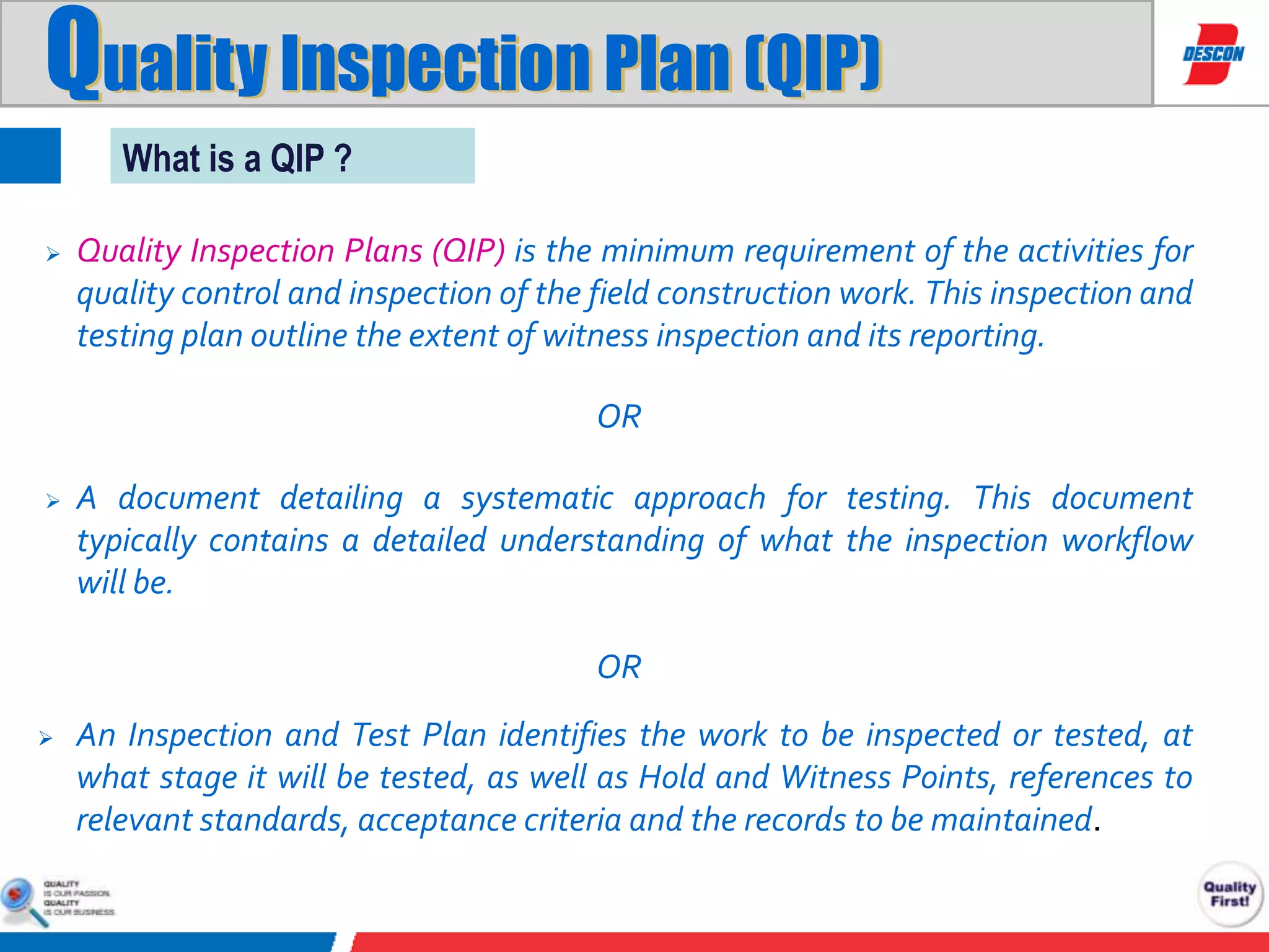 Quality assurance documentation | PDF