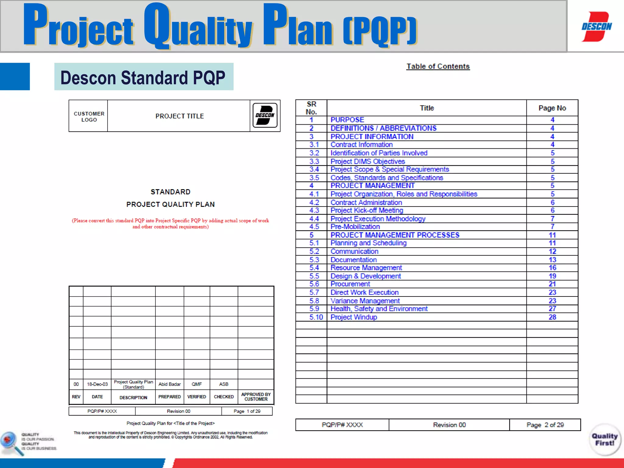 Quality assurance documentation | PDF