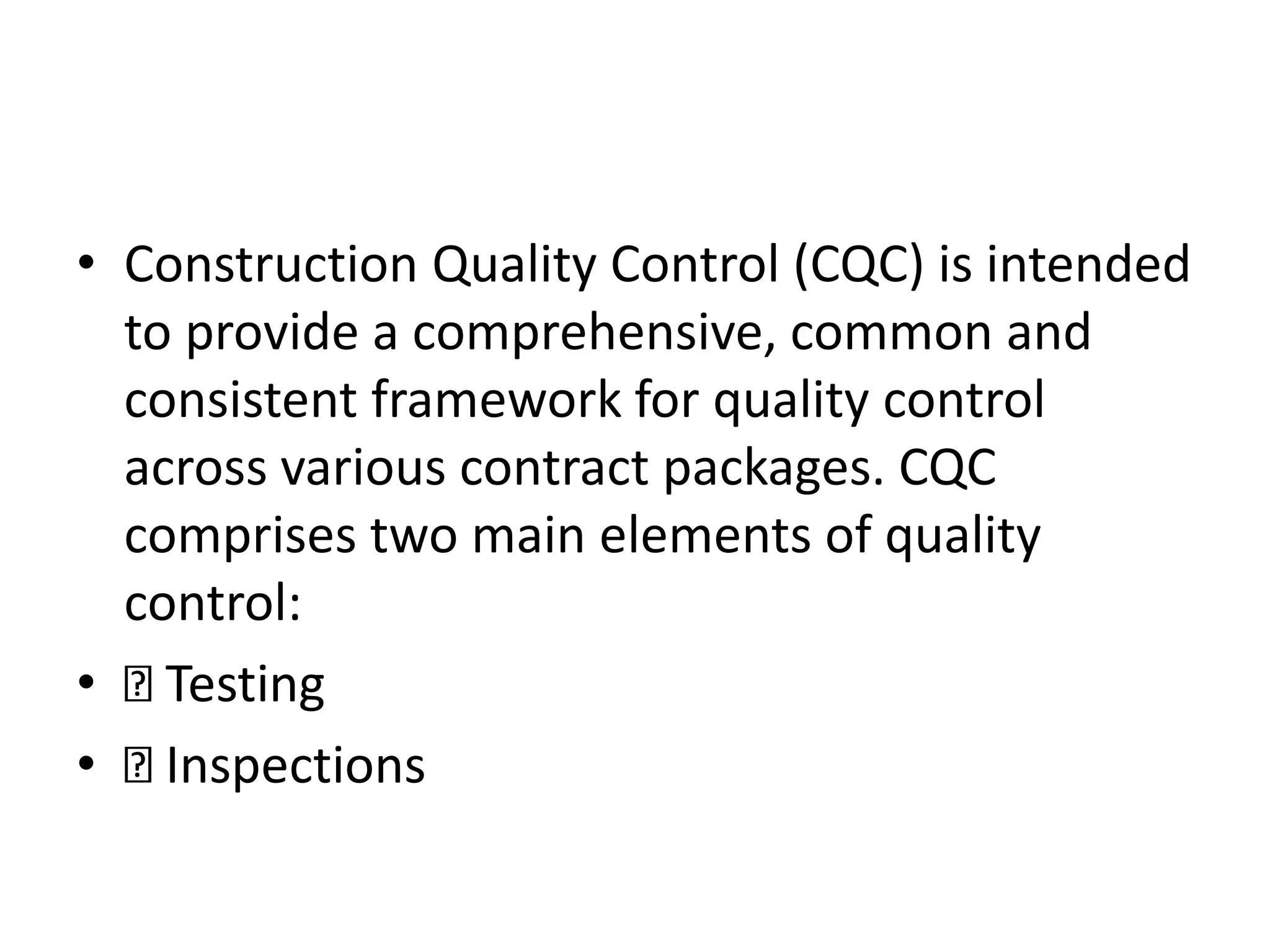 Qaqc in civil construction | PPTX