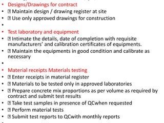 Qaqc in civil construction | PPTX