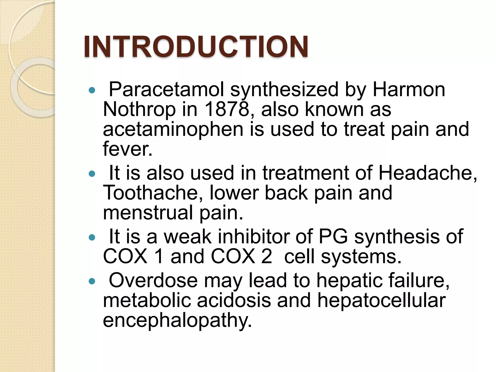 Overview on Paracetamol Drug | PPTX