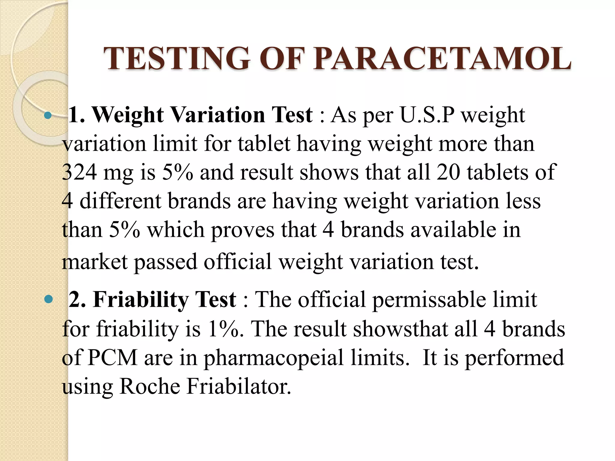 Overview on Paracetamol Drug | PPTX
