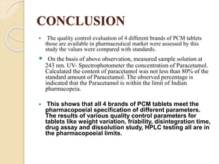 Overview on Paracetamol Drug | PPTX
