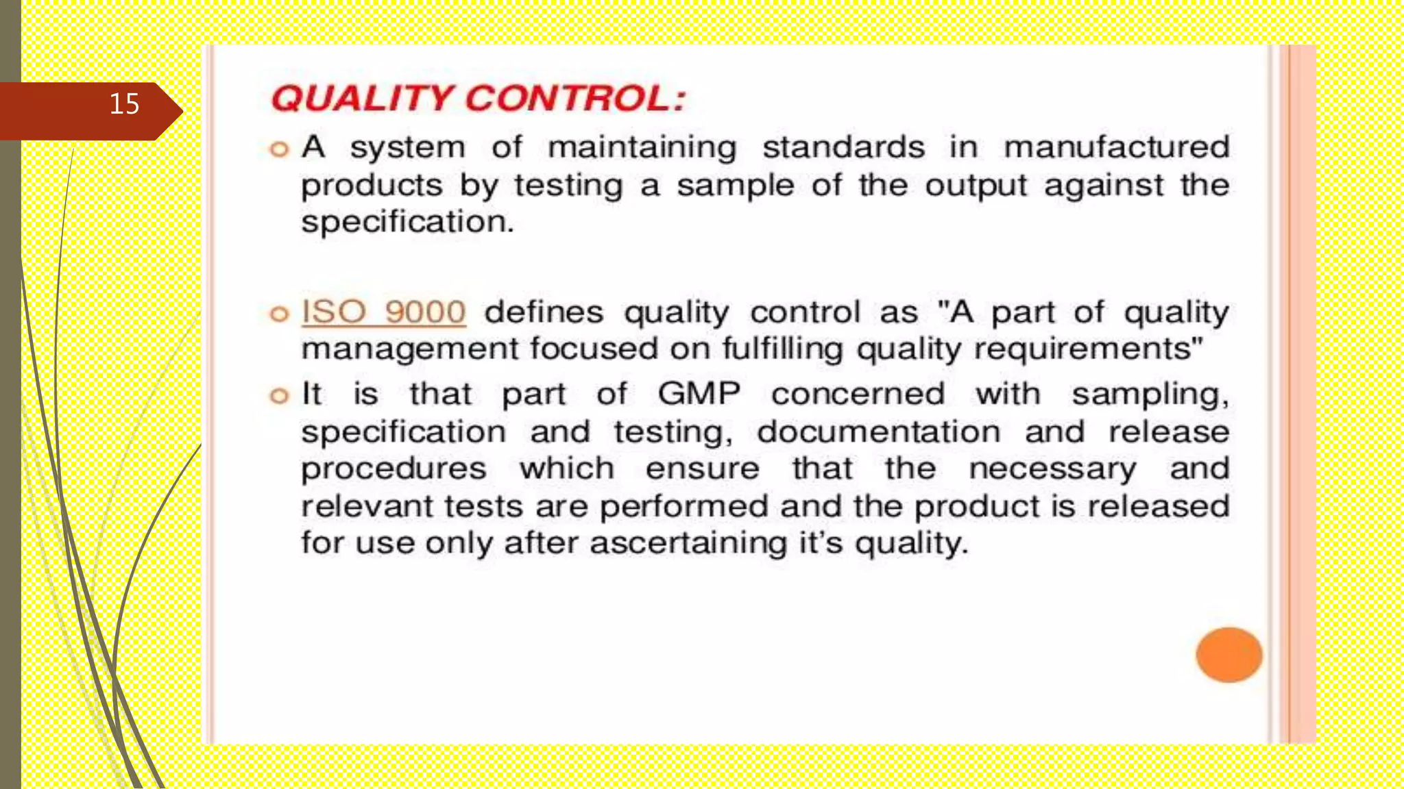 Quality assurance and quality management concepts. | PPTX