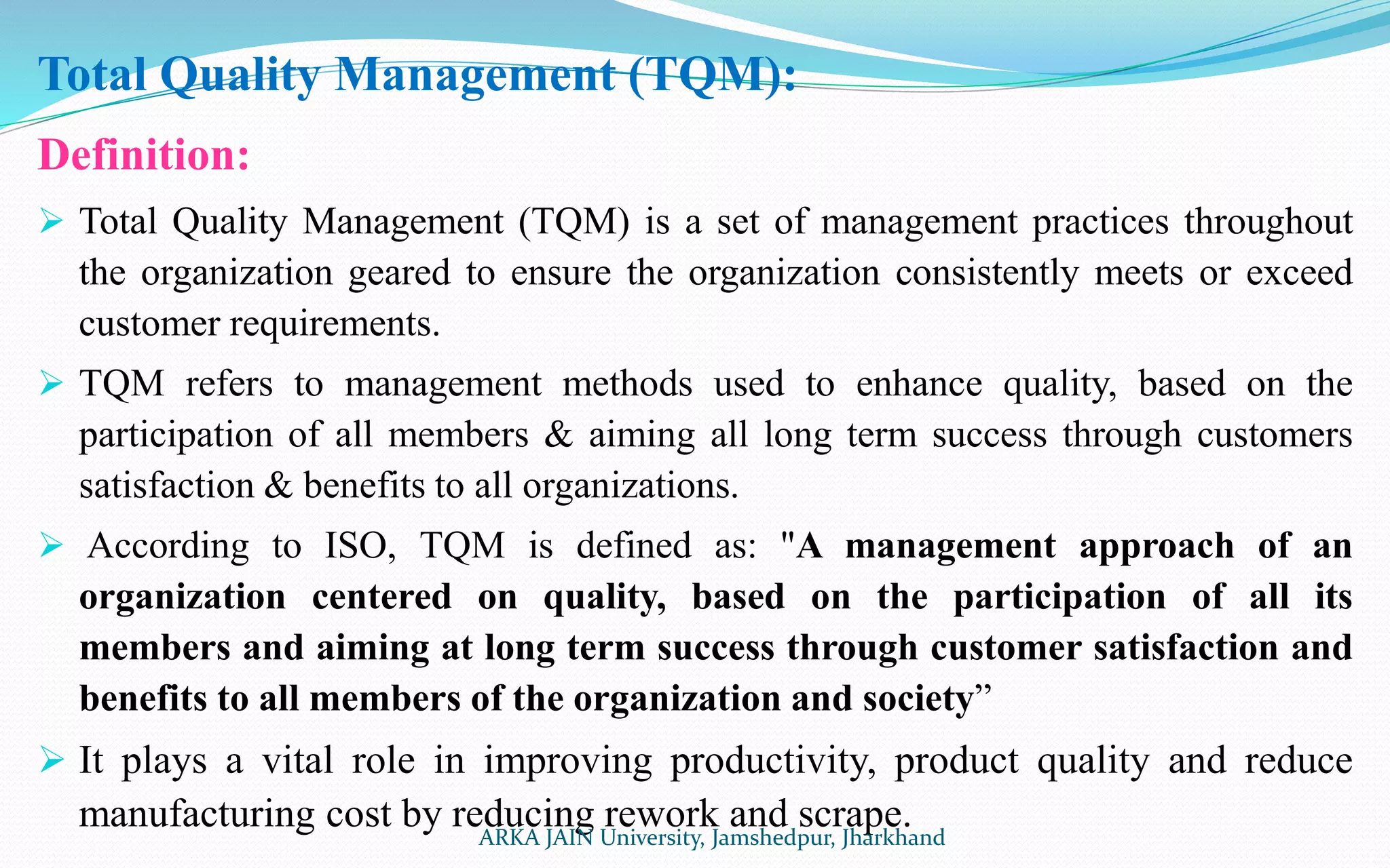 Total Quality Management (TQM): Definition, elements, philosophies, B ...