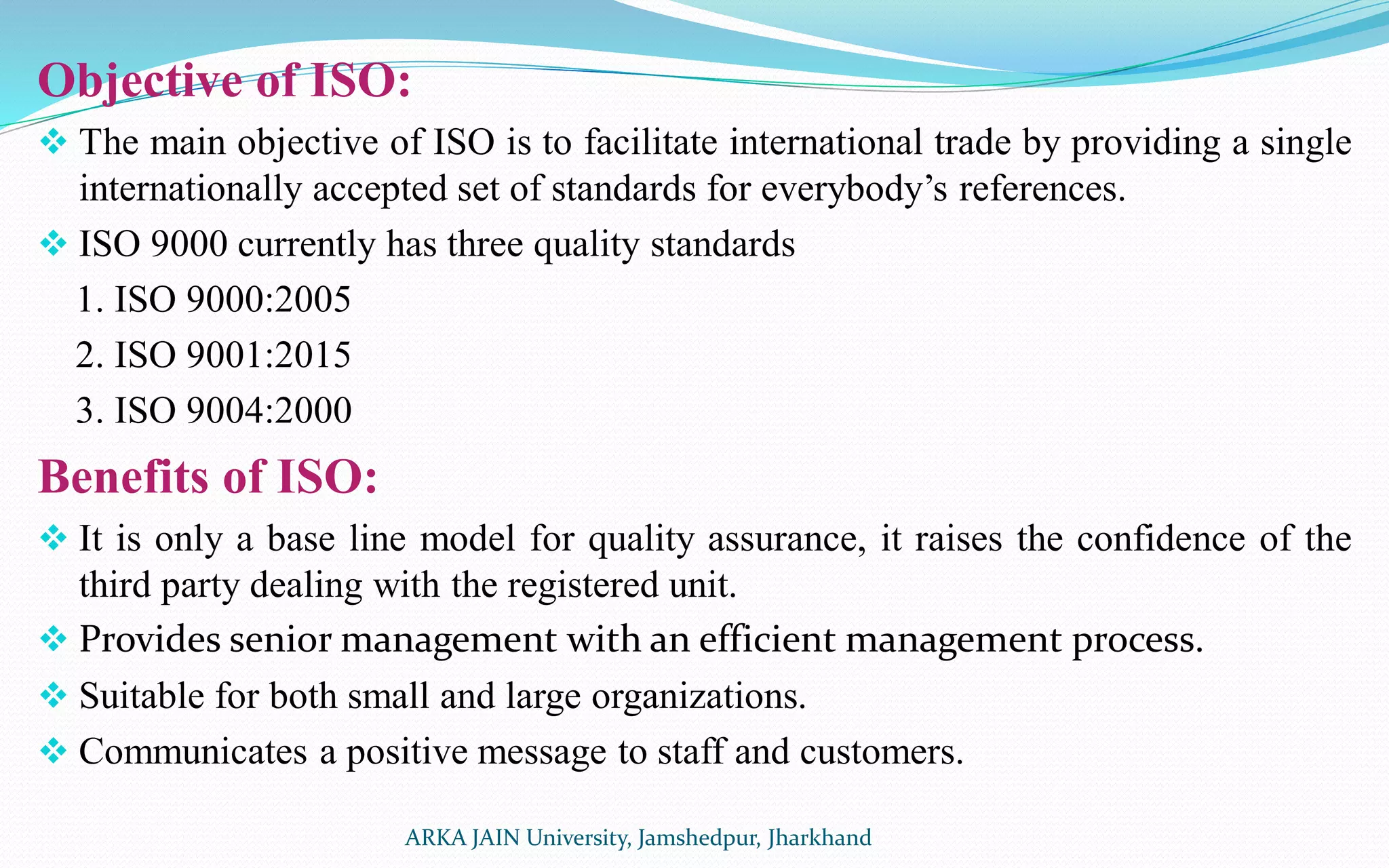 ISO9000 & ISO14000, B.PHARMACY, 6TH SEM,PHARMACEUTICAL QUALITY ...