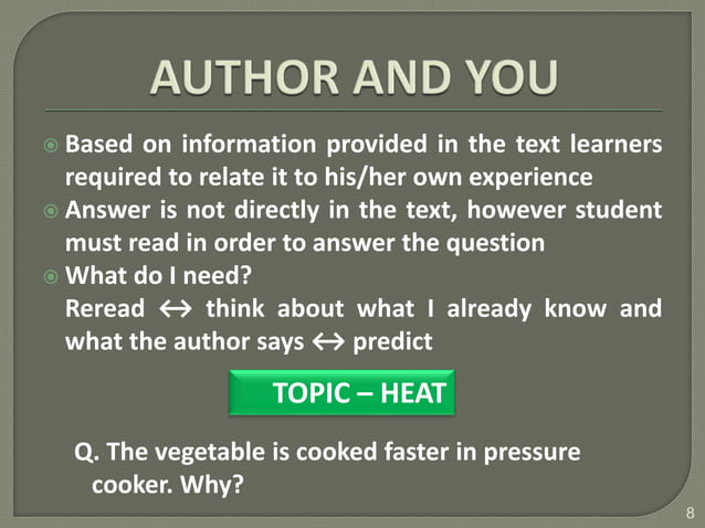 QAR-Question Answer Relationship | PPTX