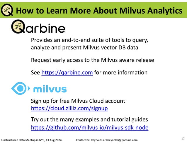 Modern Analytics & Reporting with Milvus Vector DB and GenAI | PDF