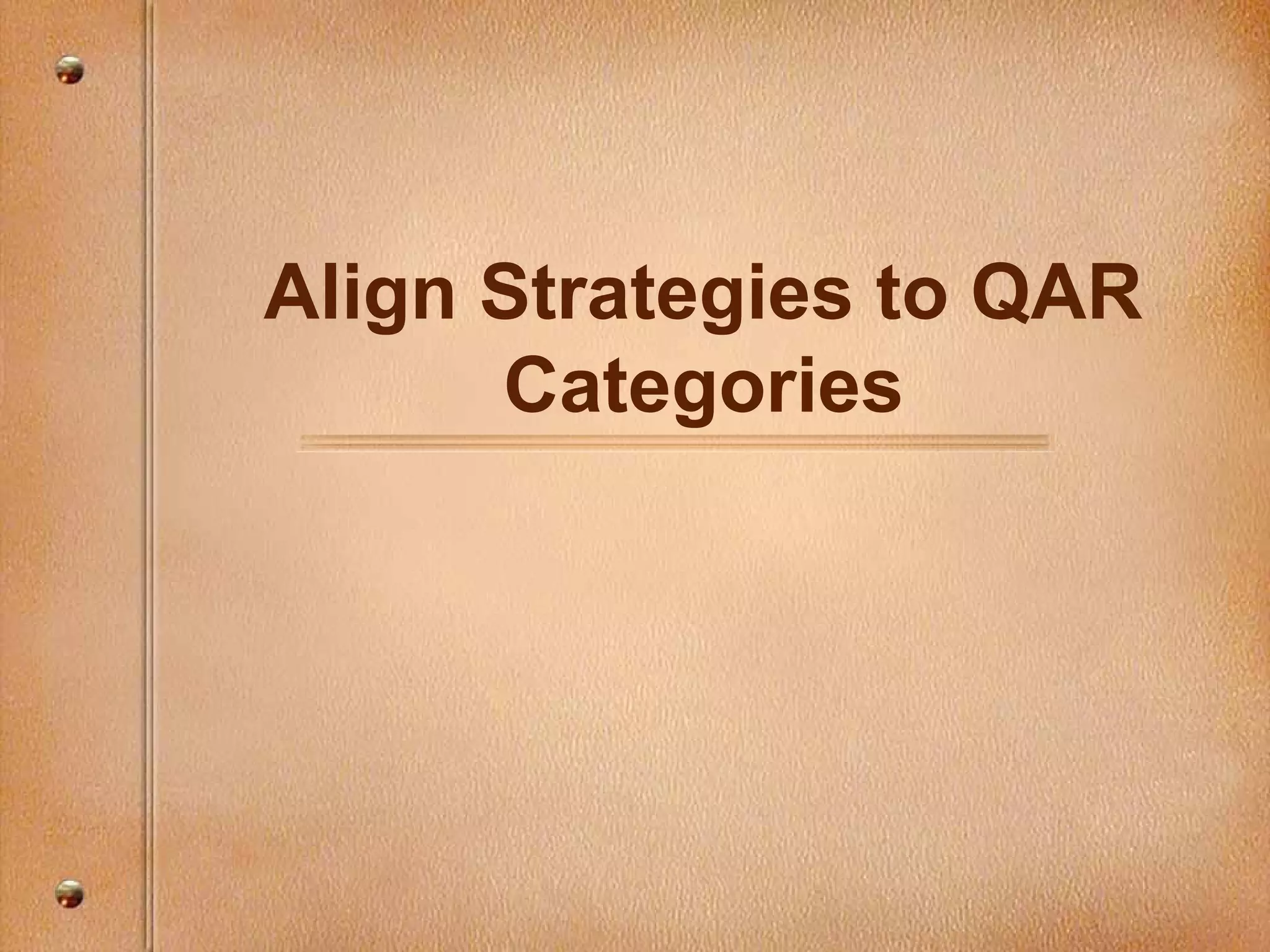 QAR A Framework for Improving Literacy Teaching and Learning | PPT