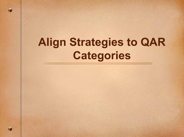QAR A Framework for Improving Literacy Teaching and Learning | PPT