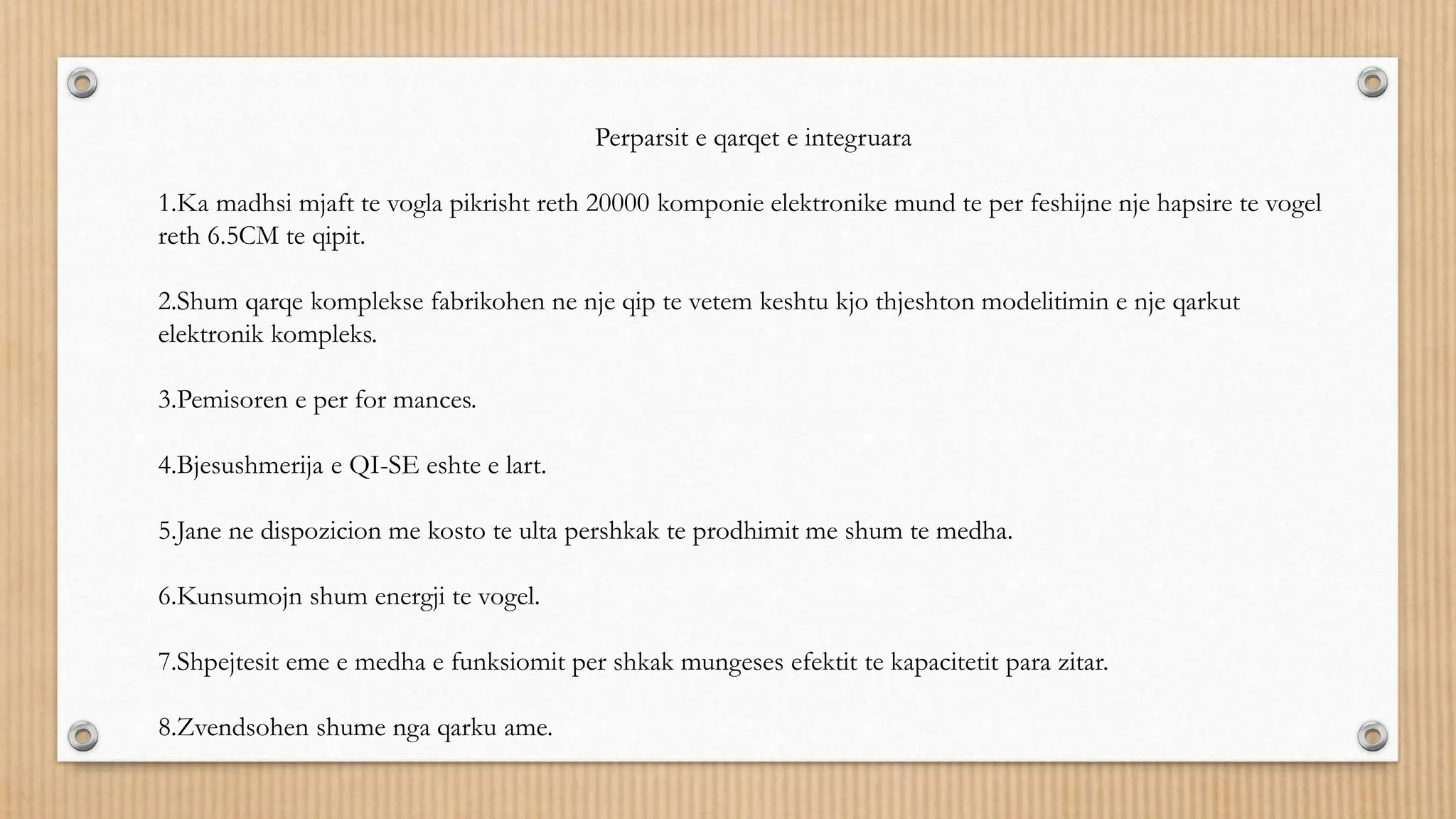 QARQET E INTEGRUAR ne teknologji me tik klasa 9 | PPTX