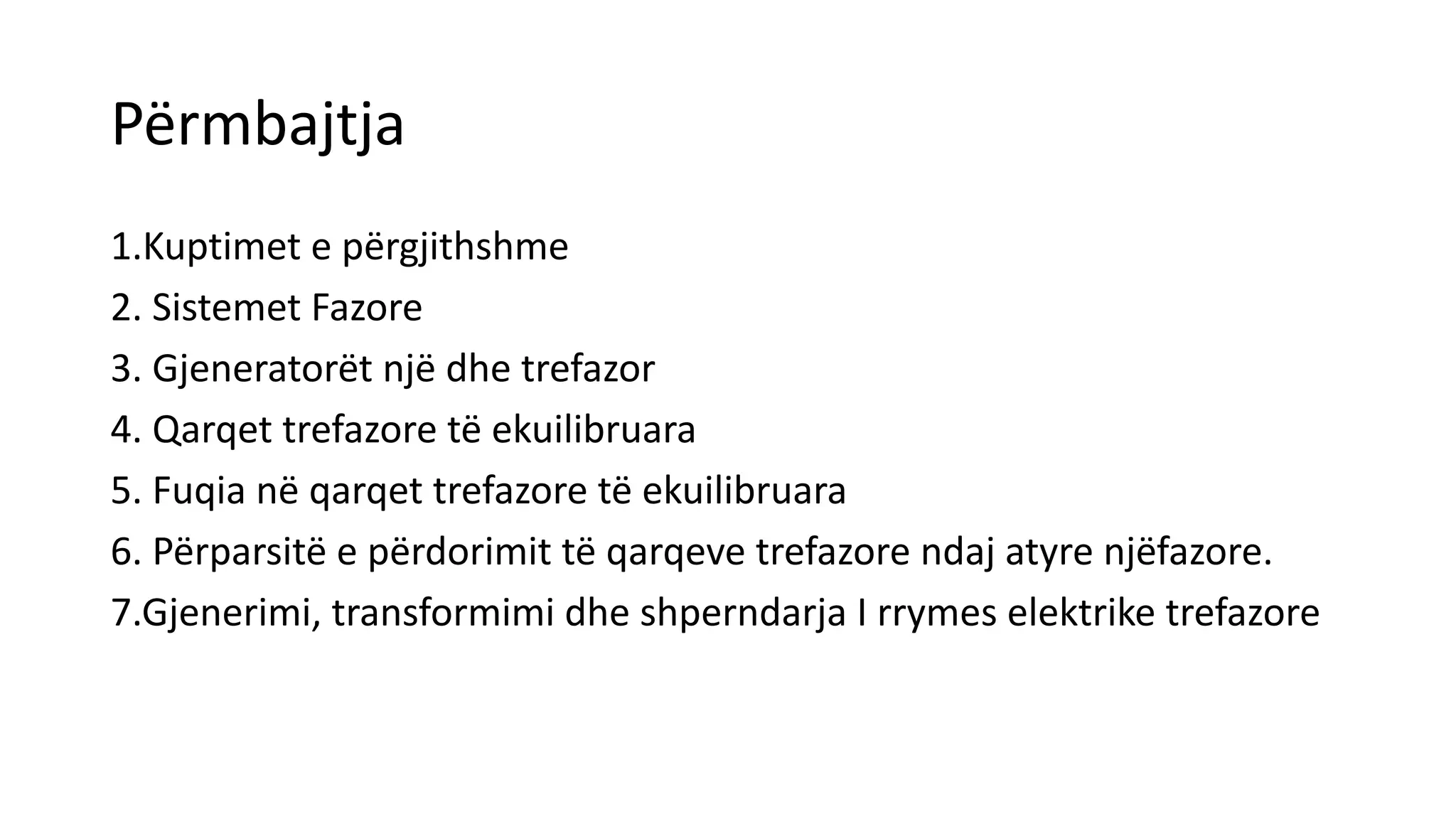 Qarqet trefazore | PDF