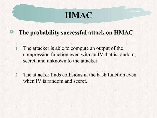 Hash mac algorithms | PPT