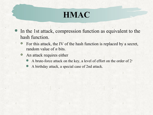 Hash mac algorithms | PPT