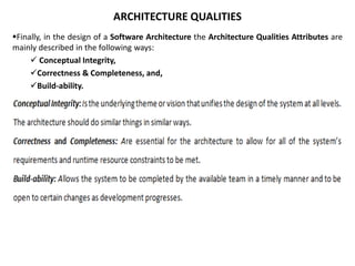 Quality Attributes In Software Architecture & Design Patterns | PPTX ...