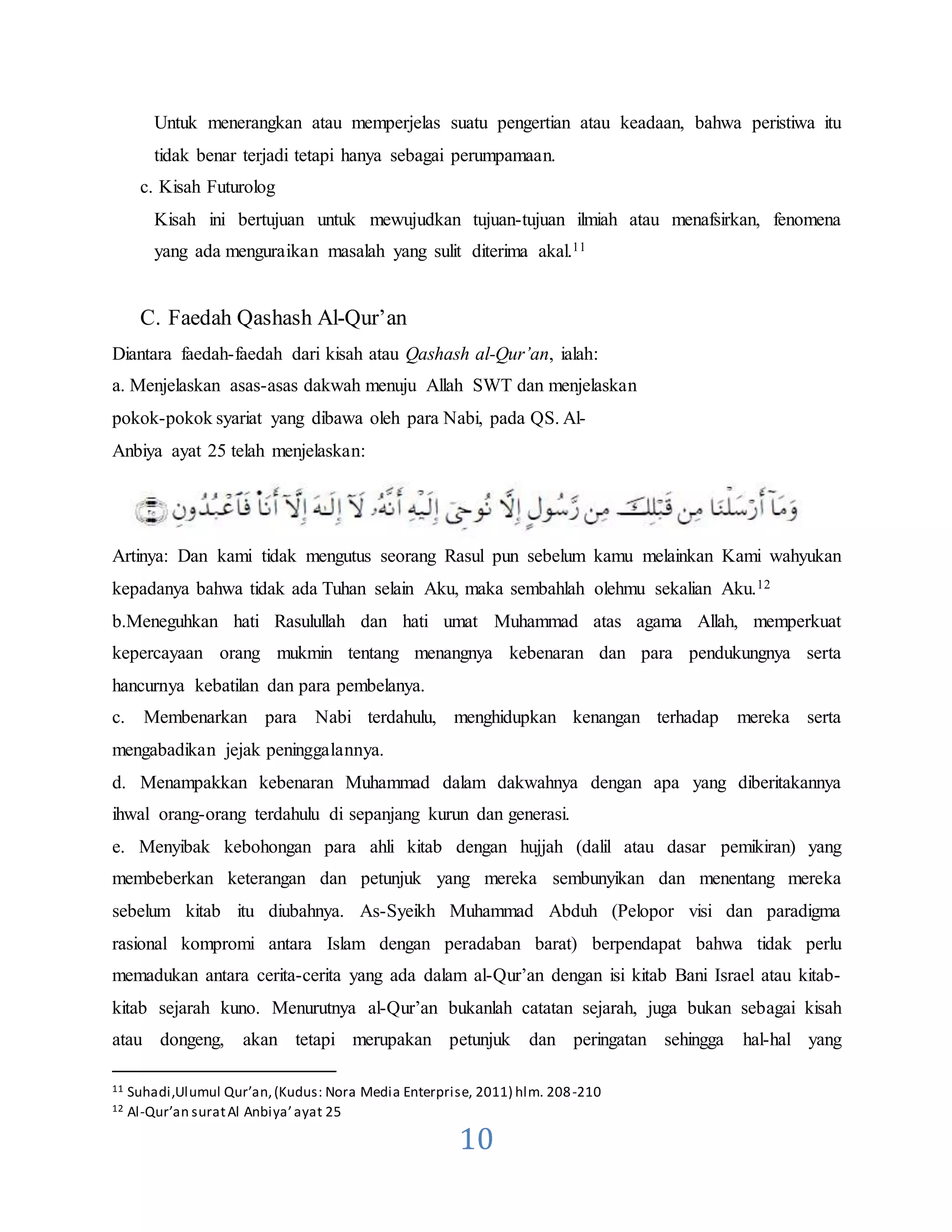 MAKALAH QASHASH AL-QUR’AN | DOCX