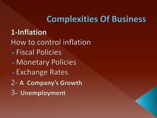 complexities of the world of business | PPTX