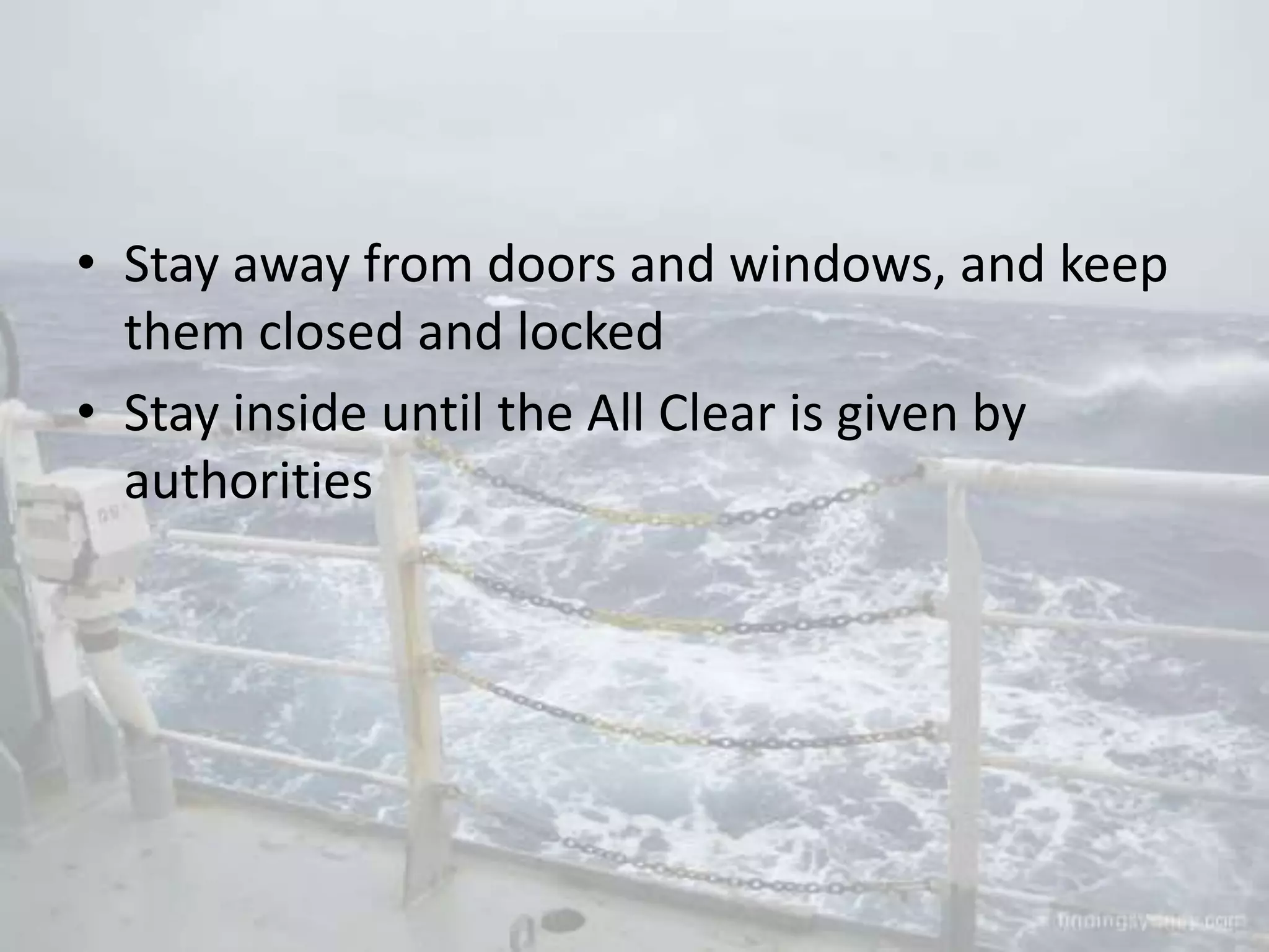 Precaution during cyclone | PPTX