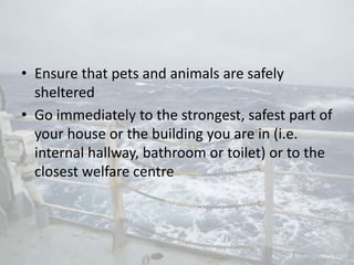 Precaution during cyclone | PPTX