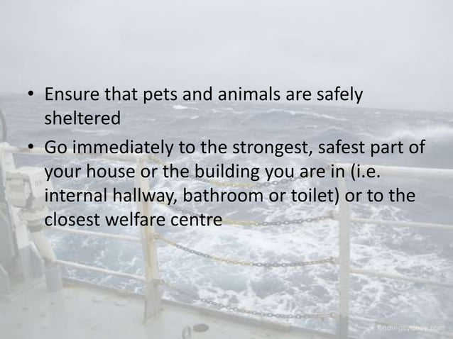 Precaution during cyclone | PPTX