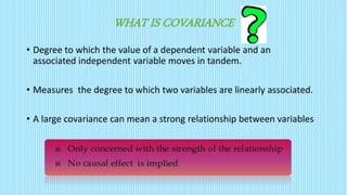 COVARIANCE IN PROBABILITY | PPTX