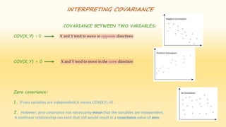 COVARIANCE IN PROBABILITY | PPTX