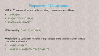 COVARIANCE IN PROBABILITY | PPTX