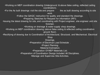 MEP Draftsman/ Junior Design Engineer | PDF