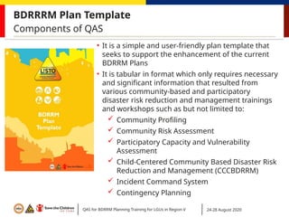 Quality Assurance System for Barangay DRRM Plan | PPTX