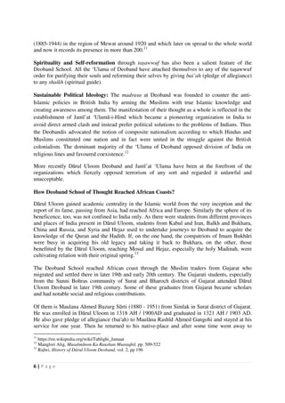 Qasmi paper influence of deoband school of thought in south africa | PDF