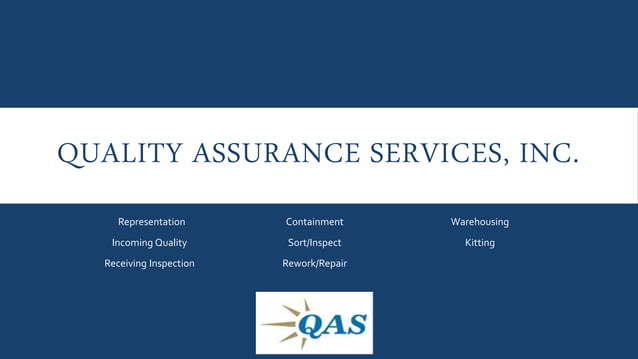 Quality Assurance Services, Inc. | PPTX