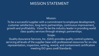 Quality Assurance Services, Inc. | PPTX