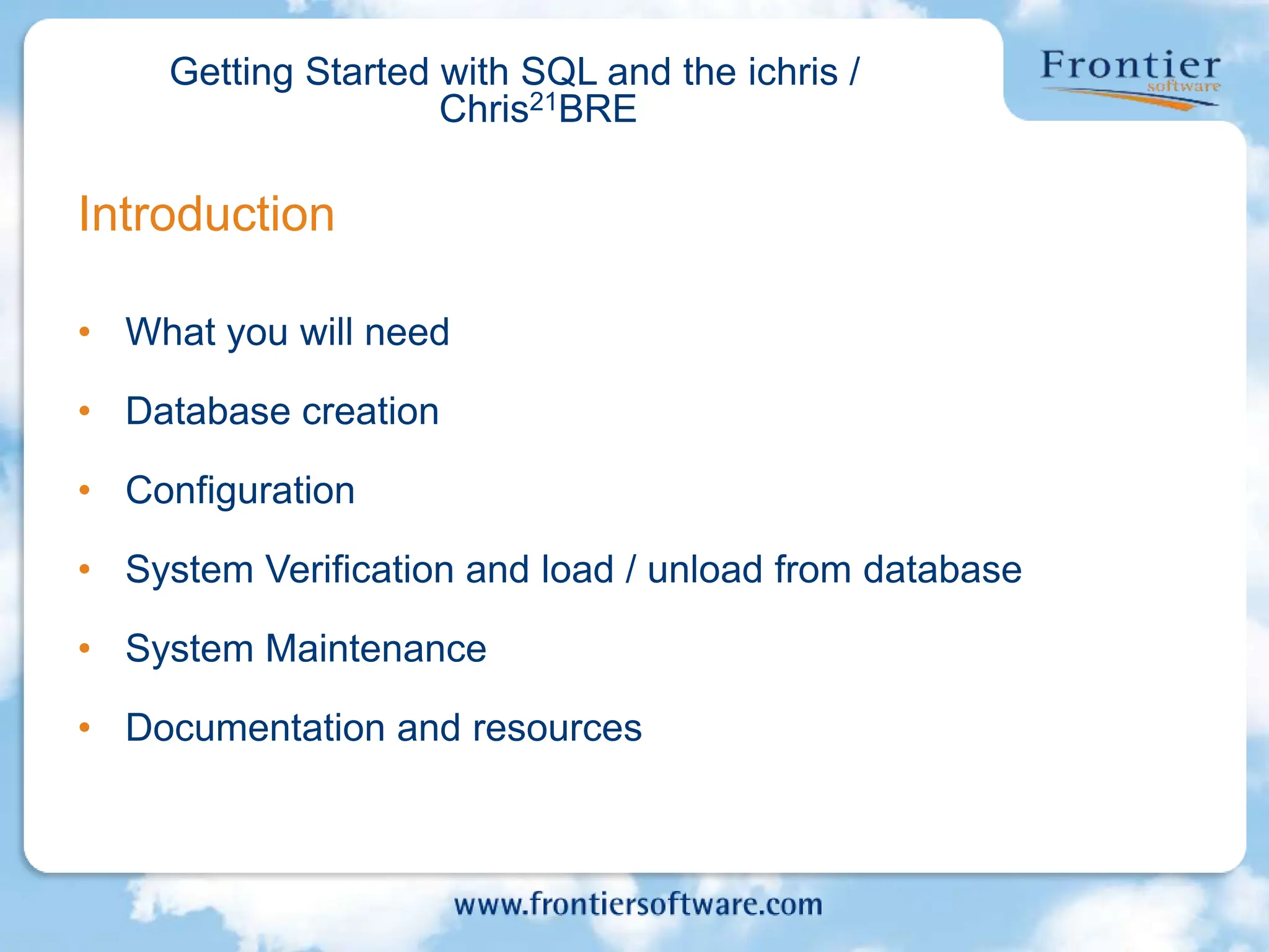 Quality Assurance config SQL and ichris.pptx | Databases | Computer Software and Applications